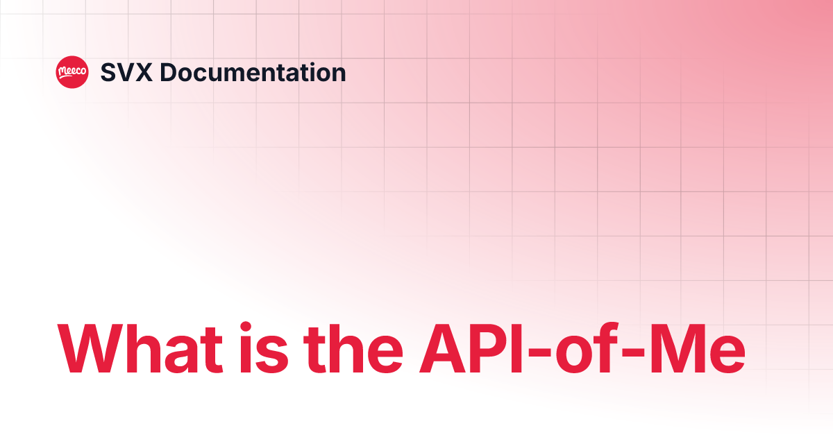 What is the API-of-Me | SVX Documentation